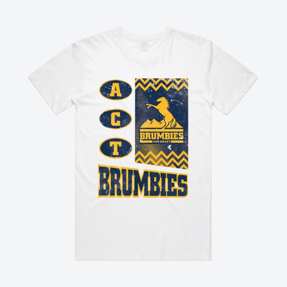 Brumbies 2026 Adults White Supporter Tee | Brumbies Rugby